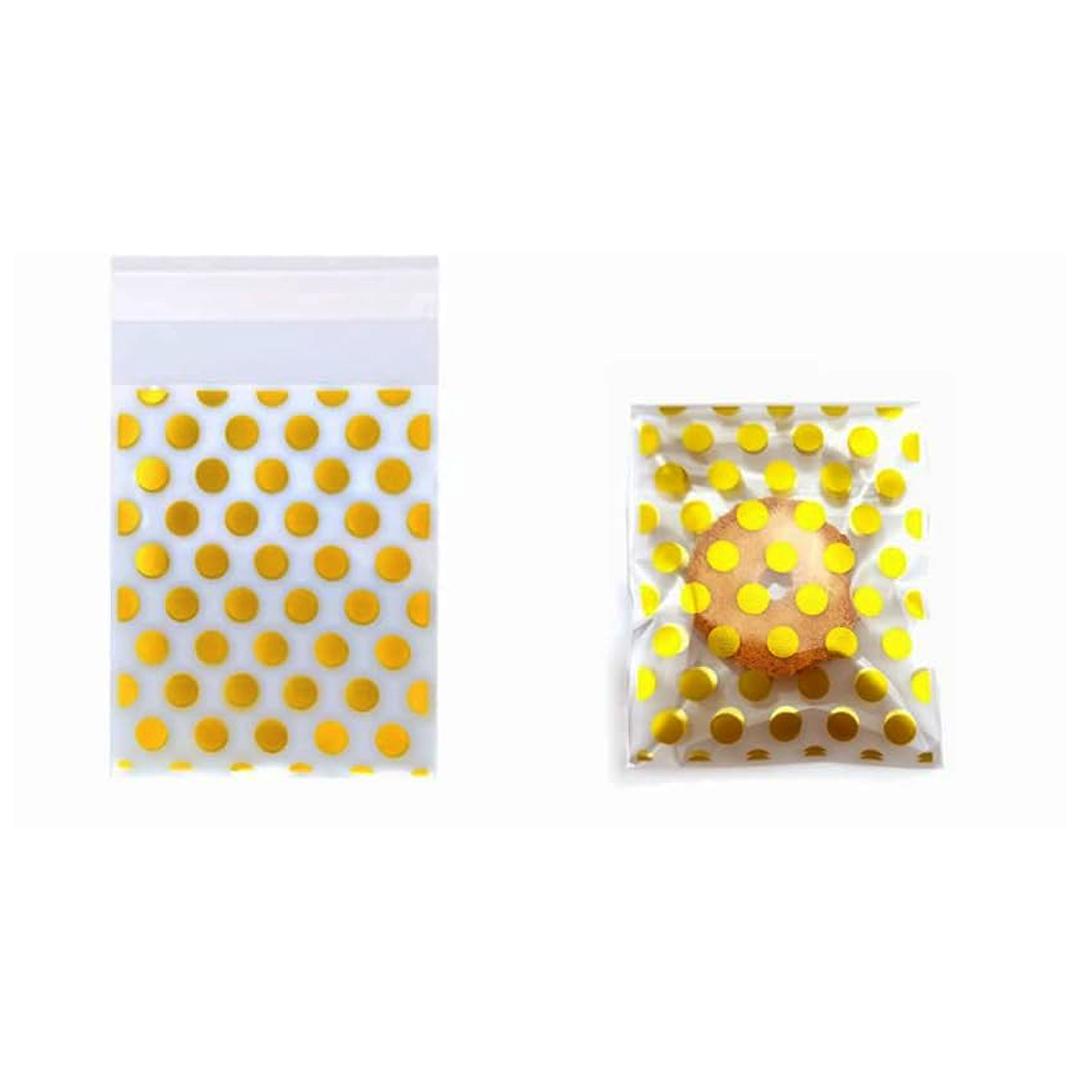 CELLOPHANE PAPER POLKA GOLD 1PC - Kimathi Branch - Topserve Baking Kenya