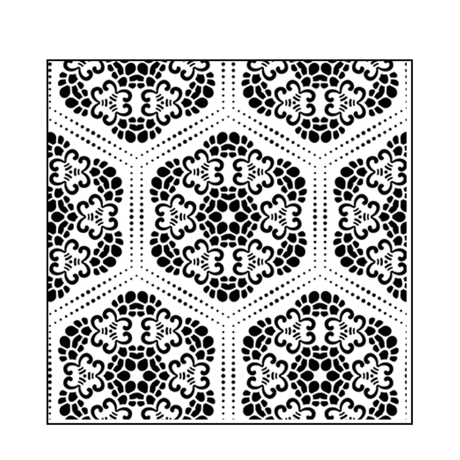 moroccan cake stencil