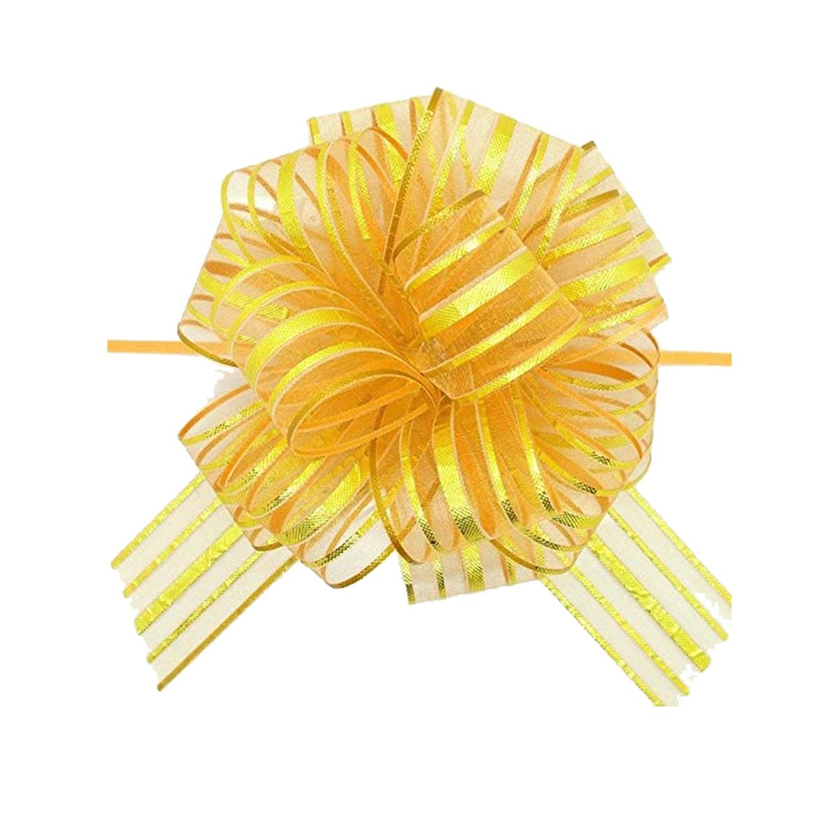 YELLOW ORGANZA PULL FLOWER RIBBON - Kimathi Branch - Topserve Baking Kenya